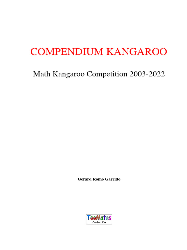 Solutions To Kangaroo Past Papers | PDF | Libros | Geometría