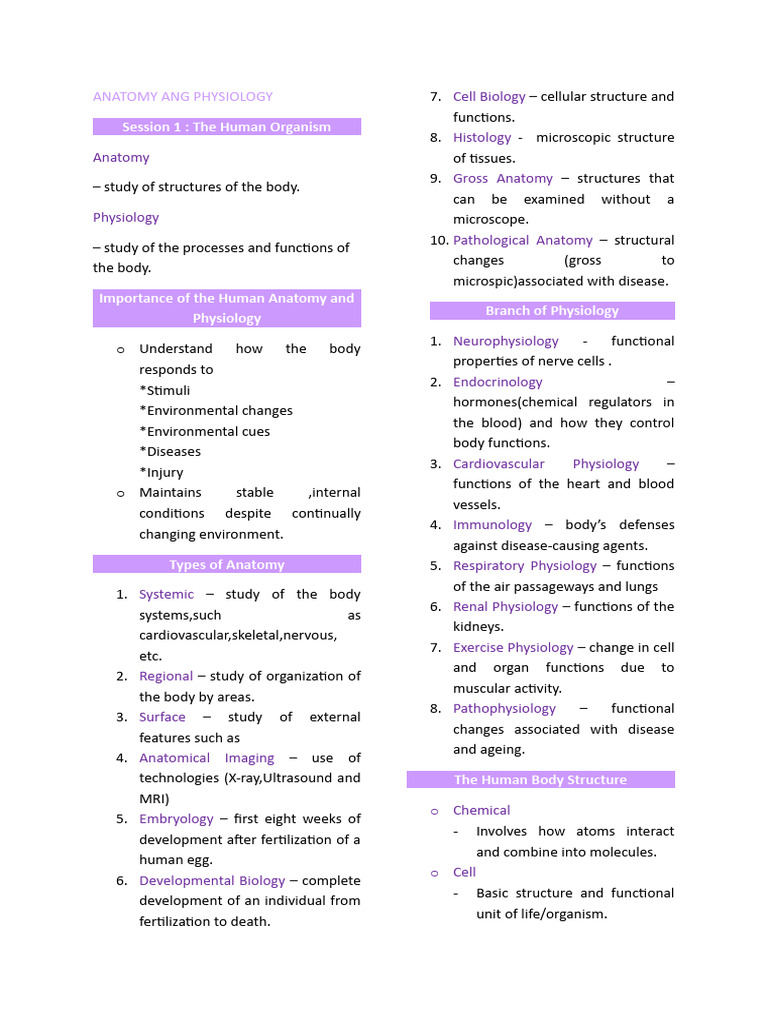 ANATOMY ANG PHYSIOLOGY The Human Organism | Download Free PDF | Human ... ANATOMY ANG PHYSIOLOGY The Human Organism | Download Free PDF | Human ...