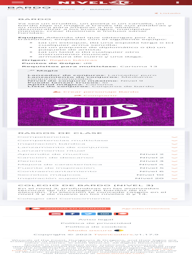 Bardo - D&D 5 Ed. | PDF