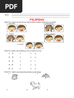 3rd QUARTER EXAM KINDER | PDF