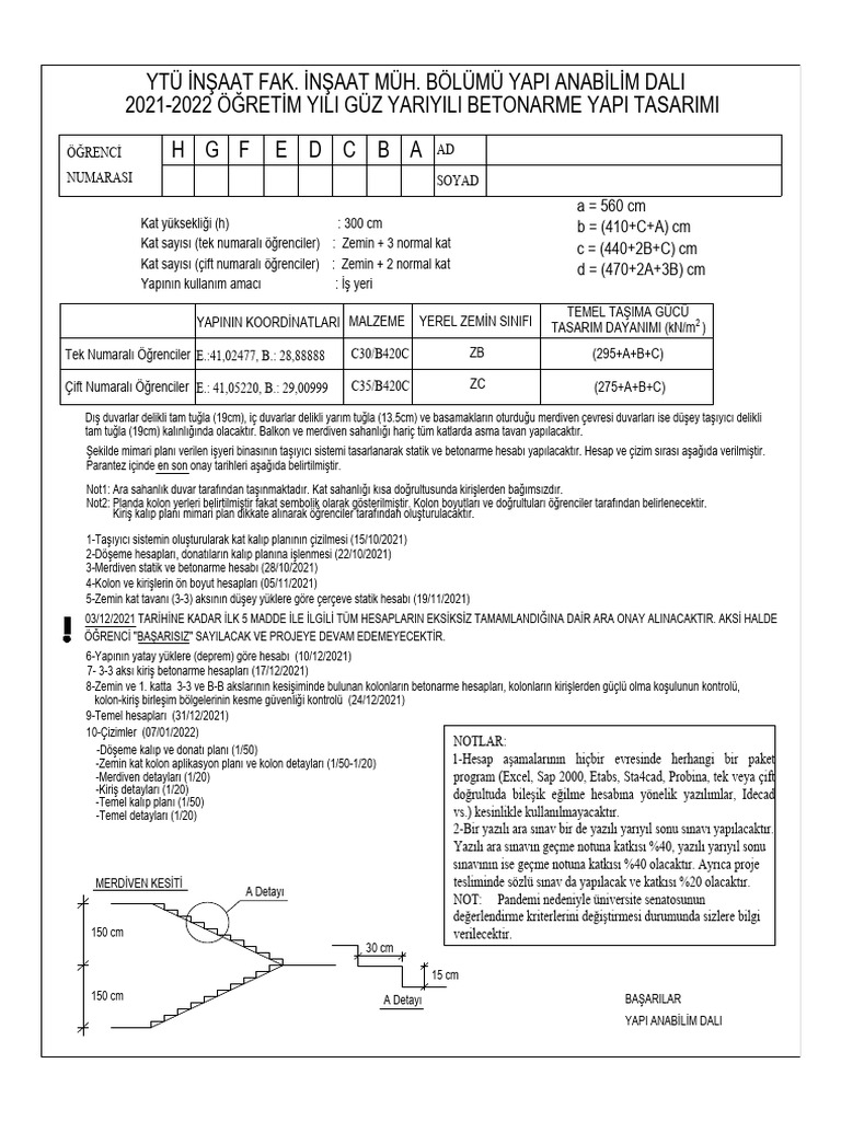 2021 - 2022 Güz Byt Proje Föyü Tr | PDF