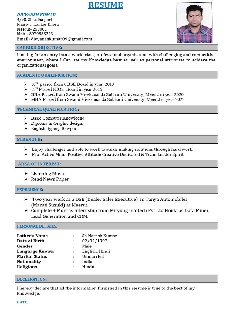 Divyansh Updated Resume | PDF