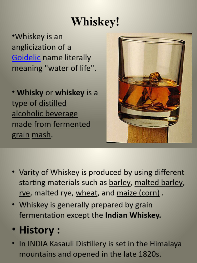 Whiskey Preparation! | PDF