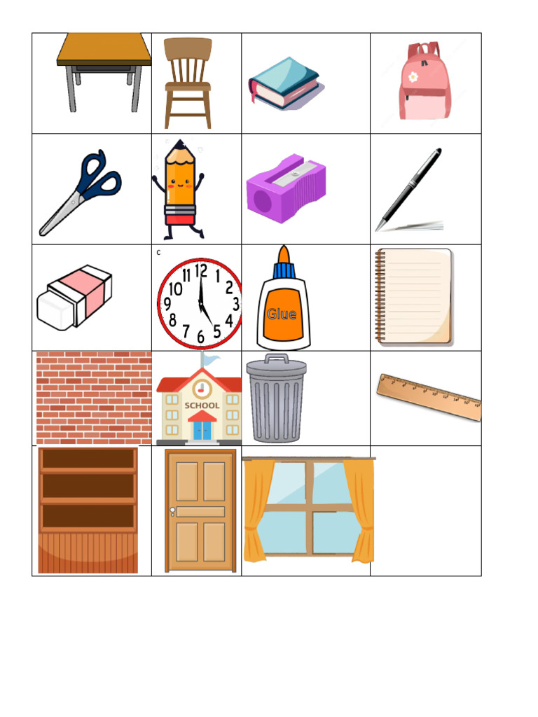 Classroom Objects | PDF