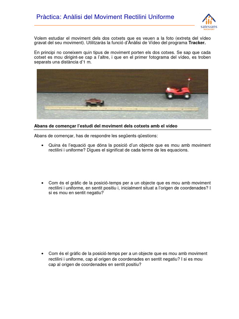 Guillem Rull - Anàlisi Del MRU Amb Tracker | PDF