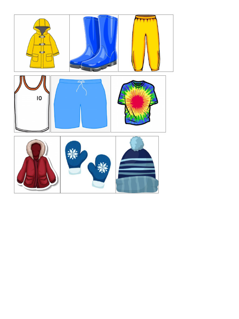 Clothes According To Weather | PDF