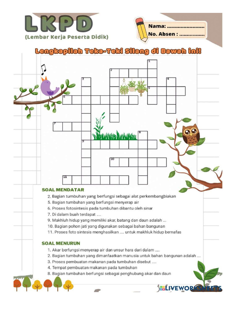 LKPD Ipa Kelas 6 Bagian Tumbuhan | PDF