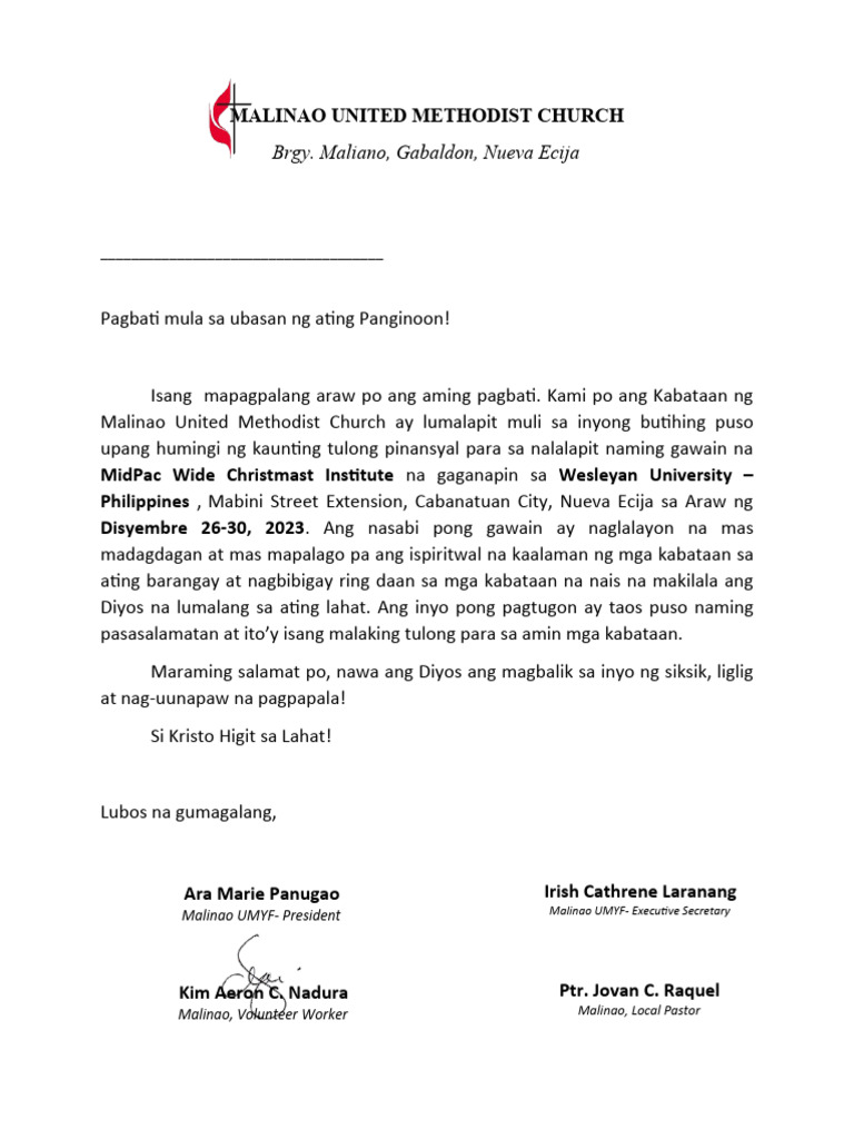 Solicitation Letter | PDF