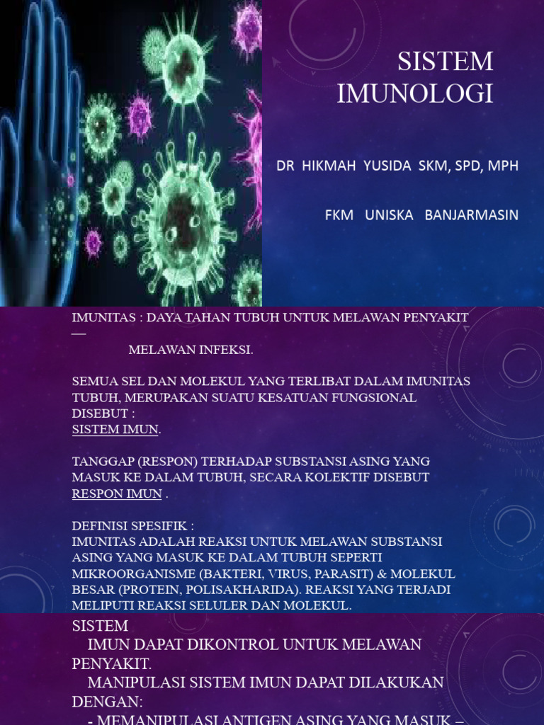Sistem Imunologi. Hy.10 | PDF