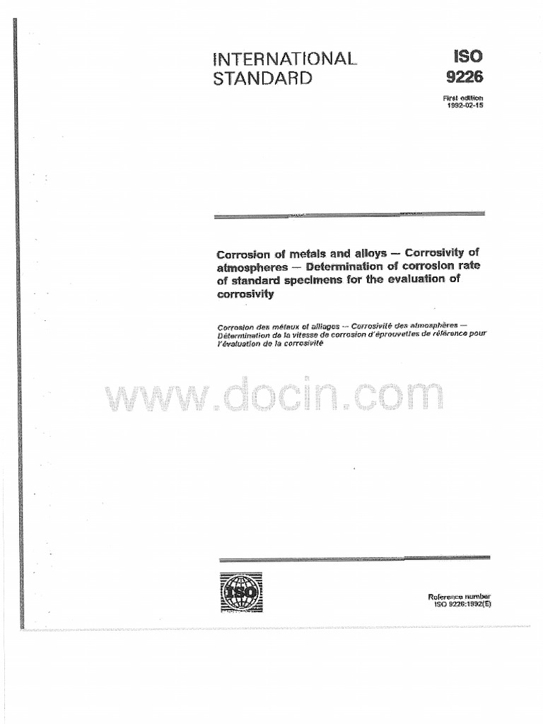 Iso 9226-1992 | PDF