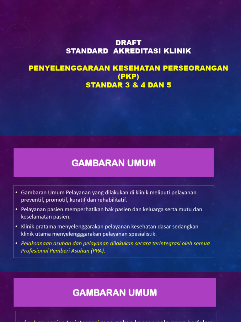 PKP 3 Standar 3, 4, 5 Klinik | PDF
