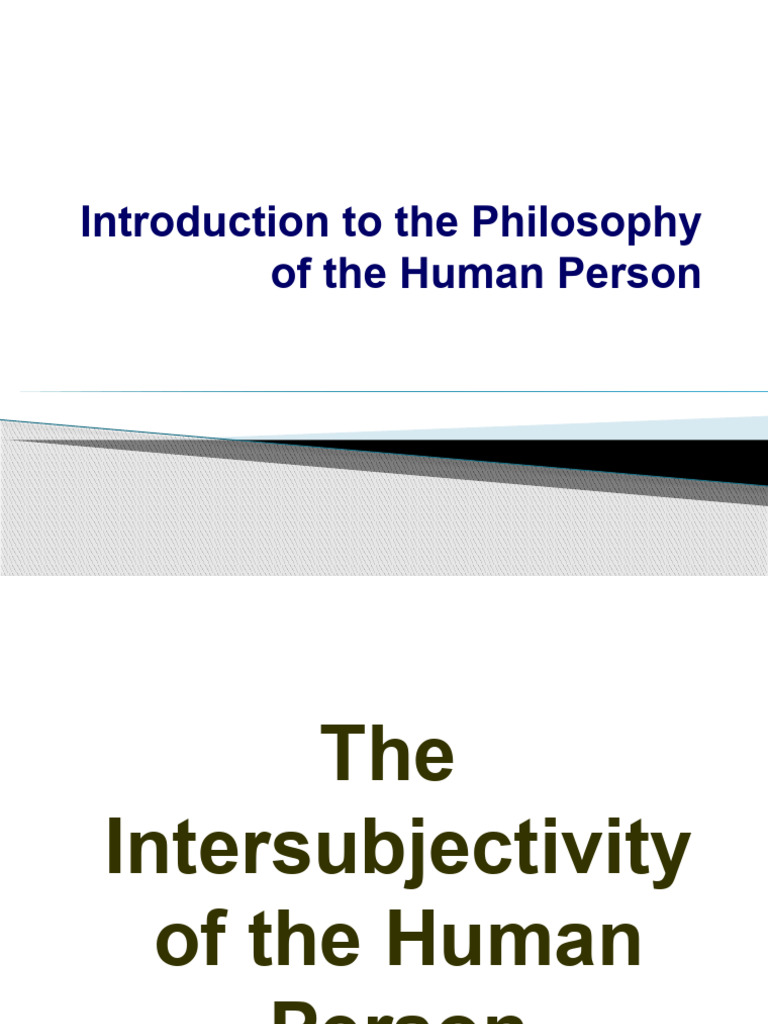 Intersubjectivity | PDF | Psychology | Behavioural Sciences