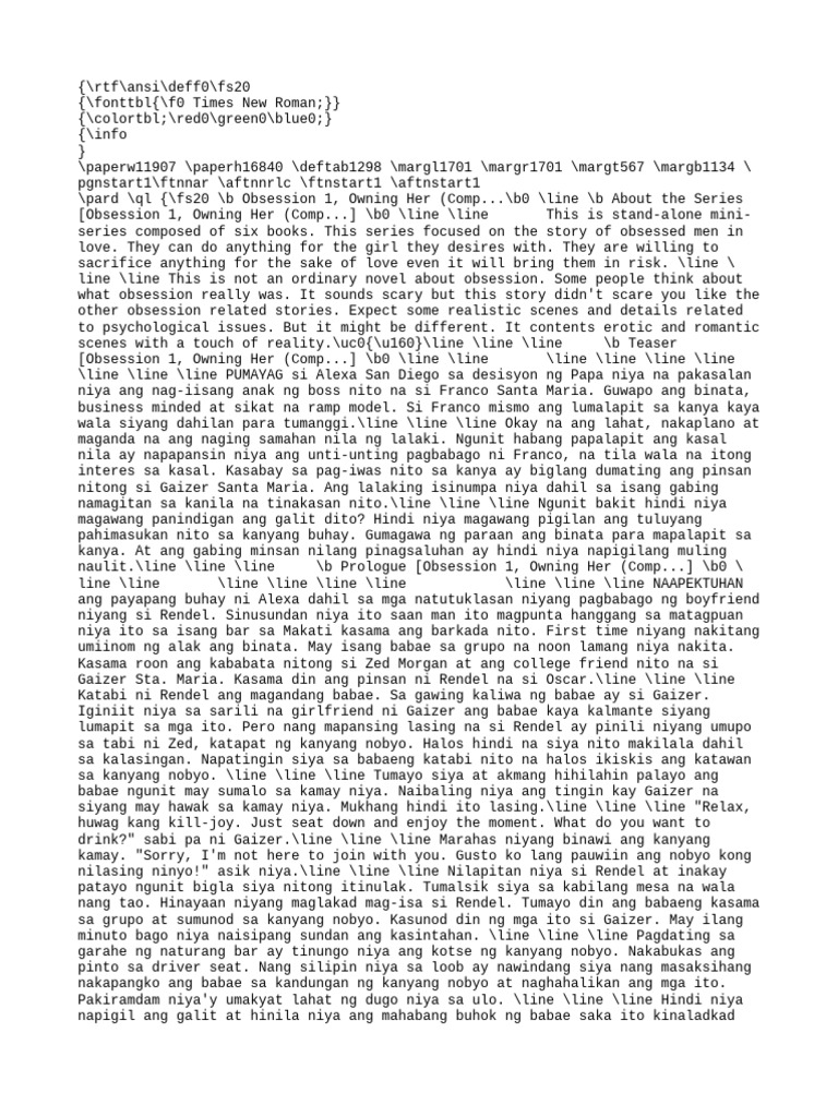 (Rhodselda-Vergo) Obsession Series #1 Owning Her | PDF