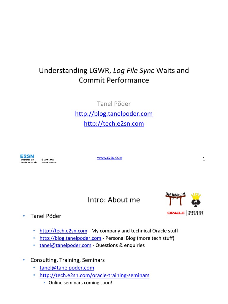 Log File Sync Pdf Oracle Database Scheduling Computing 9569