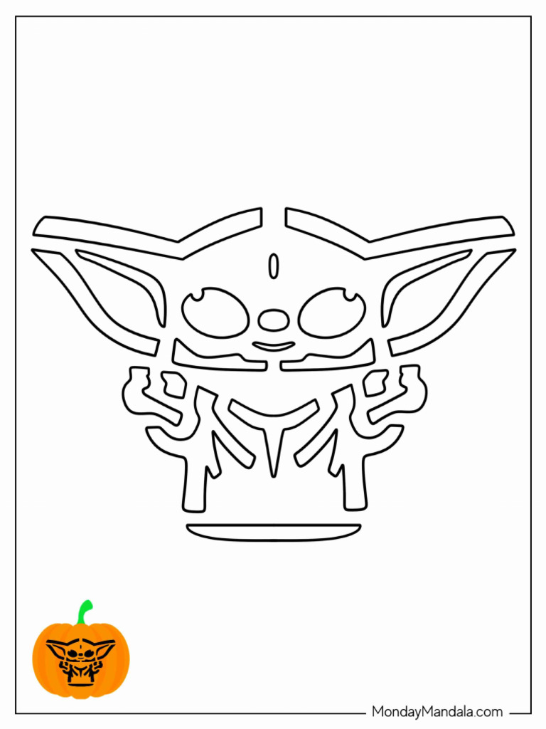 Baby Yoda Printable Template | PDF