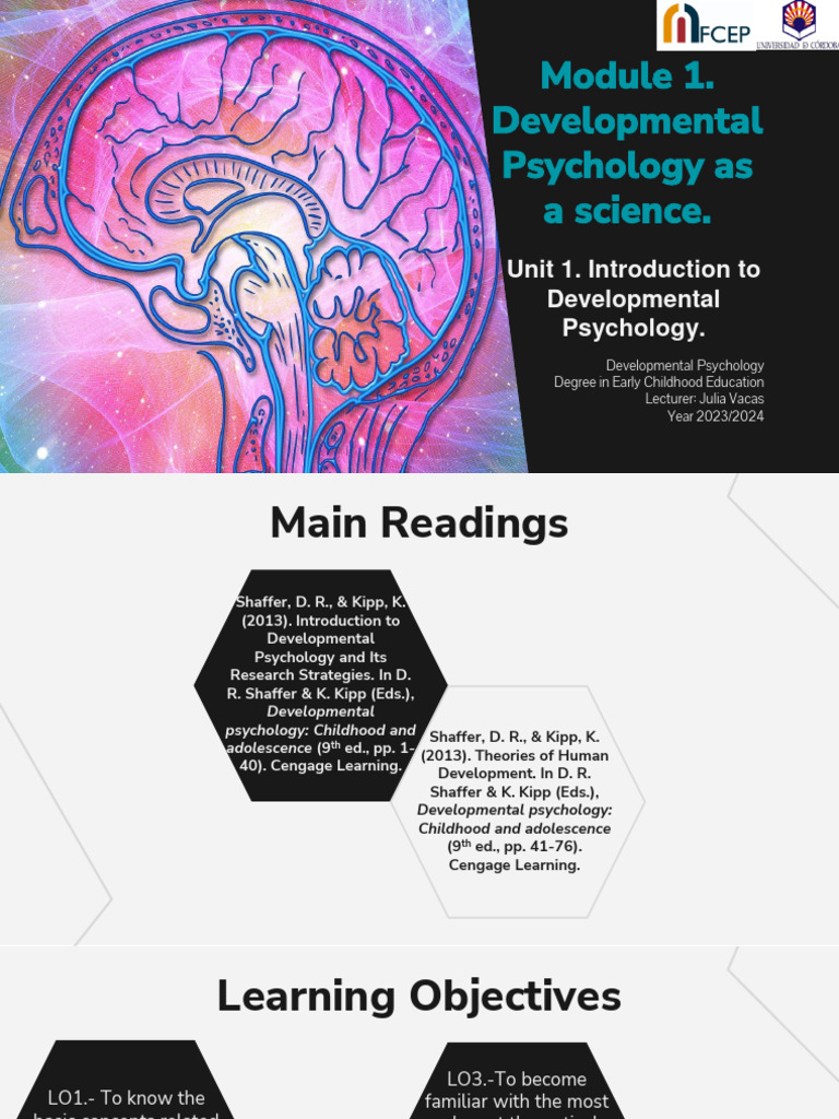 Unit 1 - Slides | PDF | Experiment | Developmental Psychology