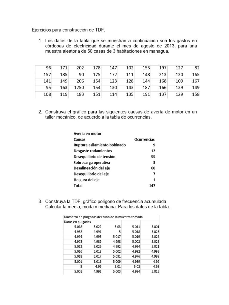 Guía de Ejercicios TDF, MTC | PDF