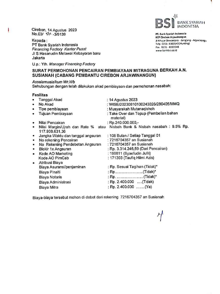 Compressed - Rev Surat Cair, Ajb, Dok TBO, Dan Surat Kuasa Susianah | PDF