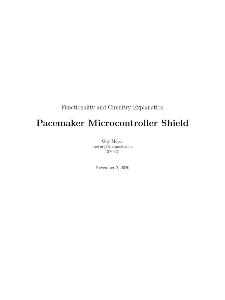 Pacemaker Shield Explained | PDF