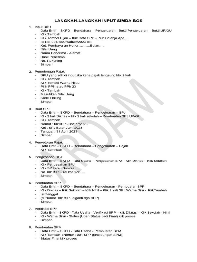 !23 How TO Input Simda 2023 | PDF | Karier & Perkembangan | Bisnis