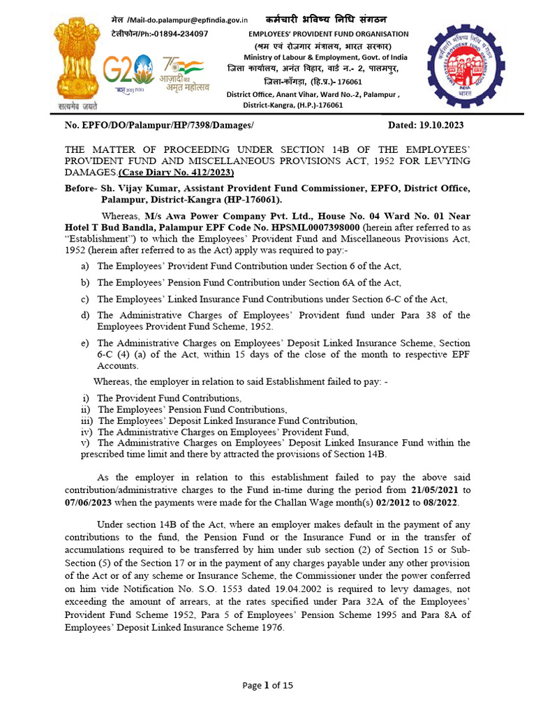 14B & 7Q Awa Power Company | PDF