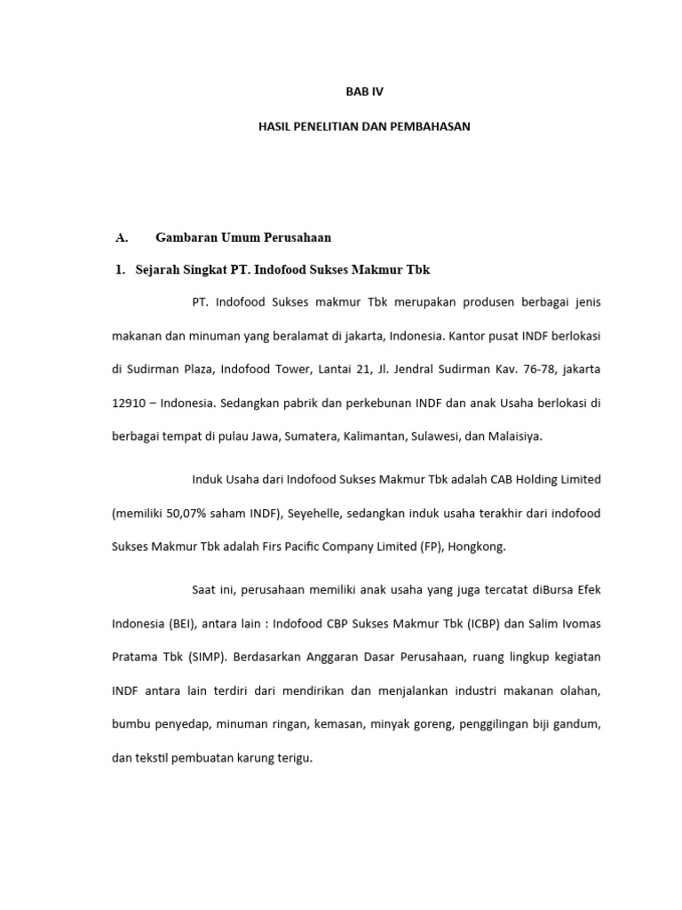 DOKUMEN CR, DER Dan ROA | PDF