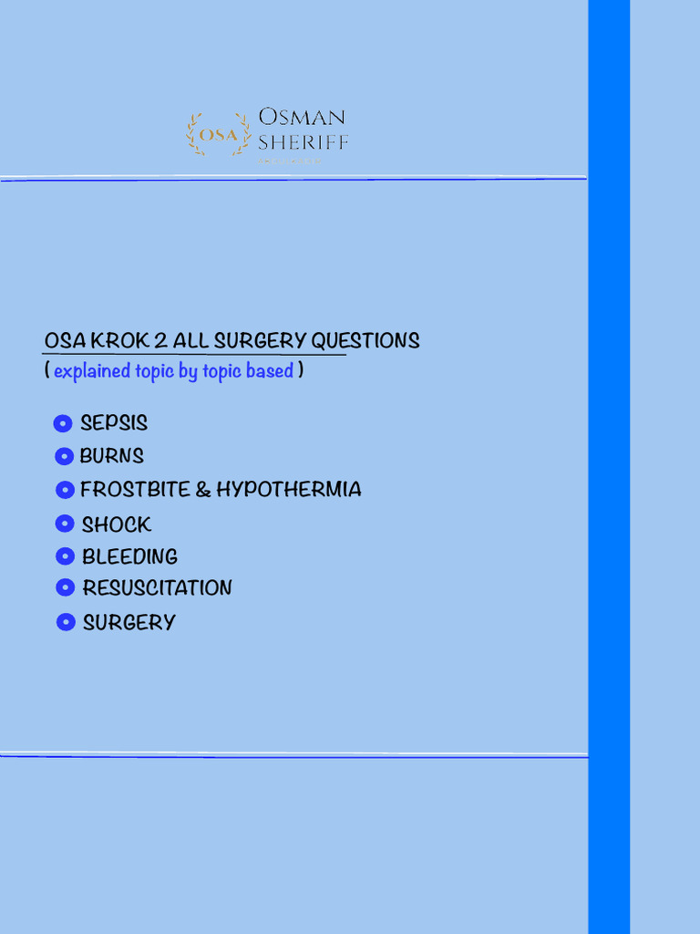 KROK 2 Surgery Questions Explained | PDF