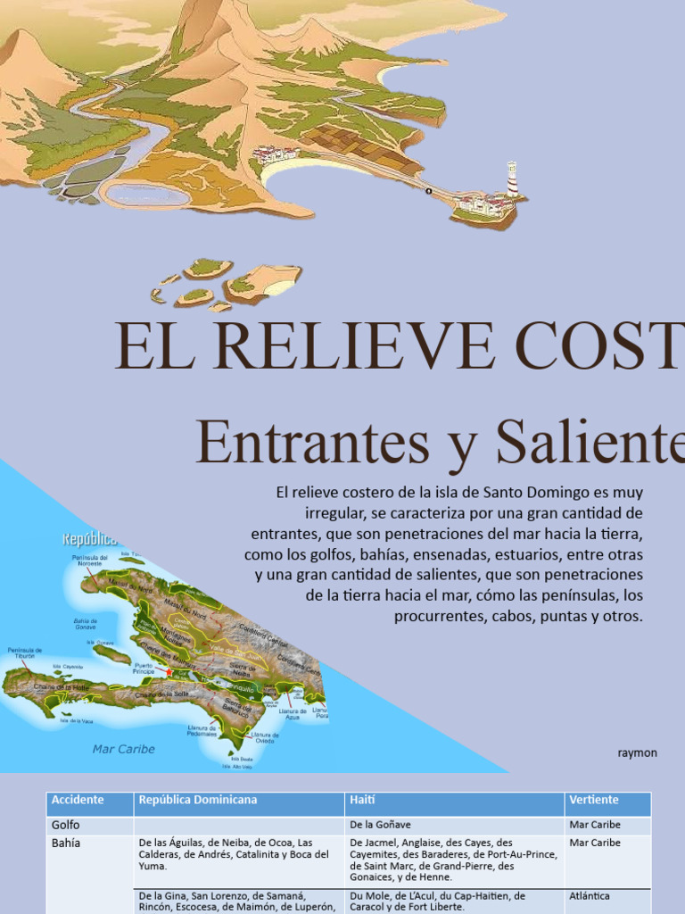 El Relieve Costero | PDF | República Dominicana | Haití