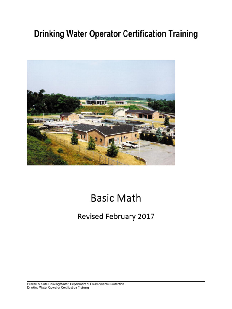 Basic Math For Water Operator | PDF