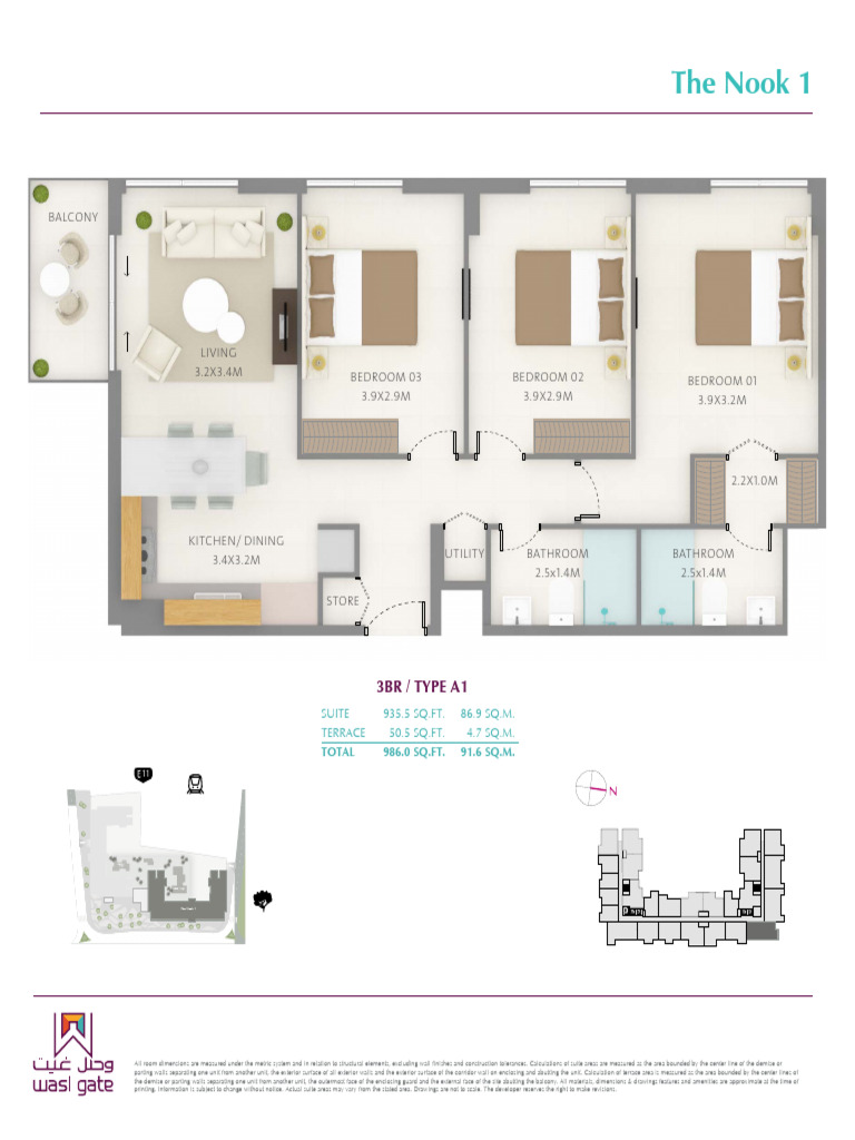 The Nook 1 - 3 BR Type A1 | PDF | Home | Buildings And Structures