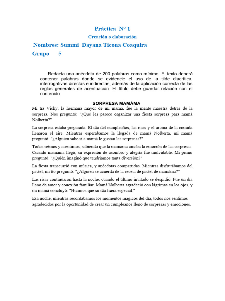 PRÁCTICA #1 - CCII-2023.docx Ticona OF | PDF