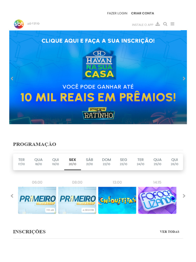 Sistema Brasileiro de Televisão - SBT | PDF