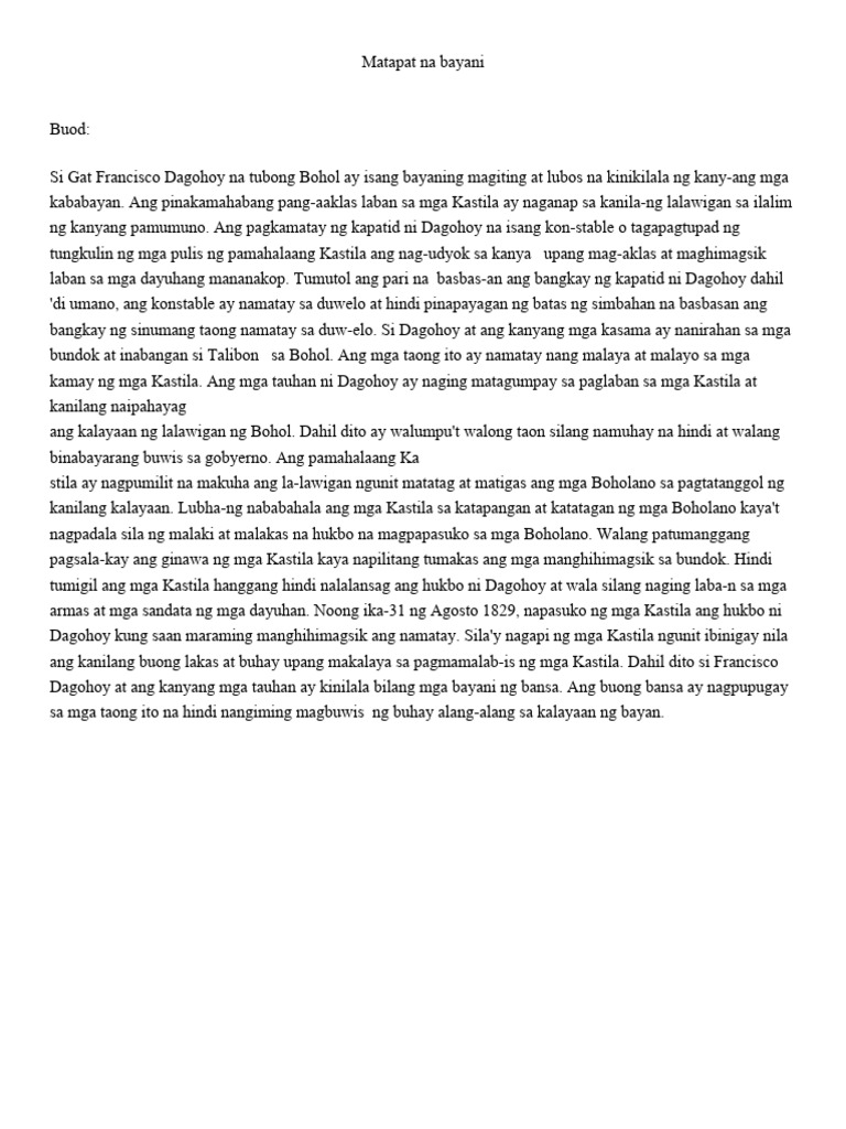 Buod Maikling Kwento | PDF