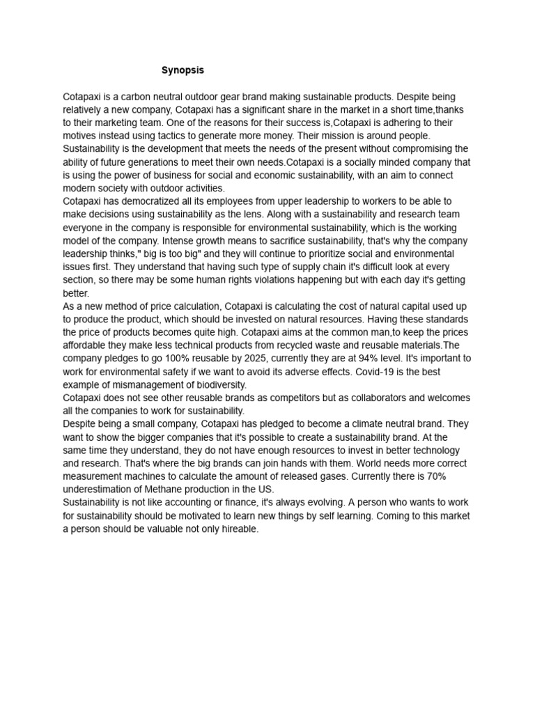 Synopsis - 1 | PDF