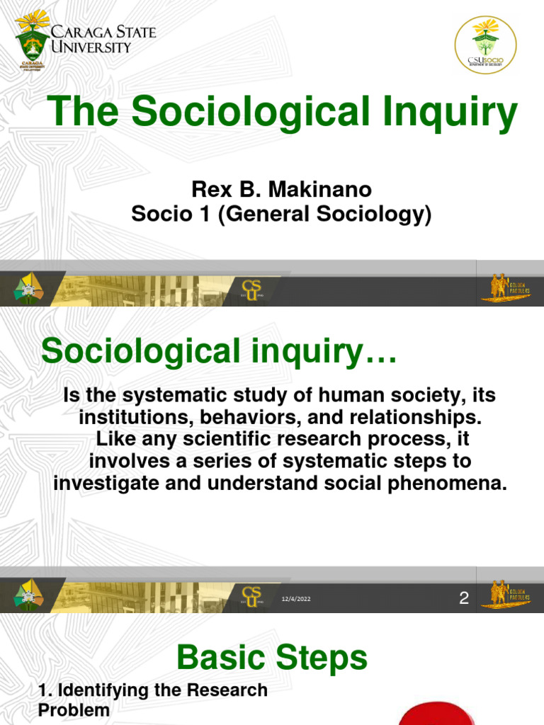 3 Sociological Inquiry | PDF | Sociology | Methodology
