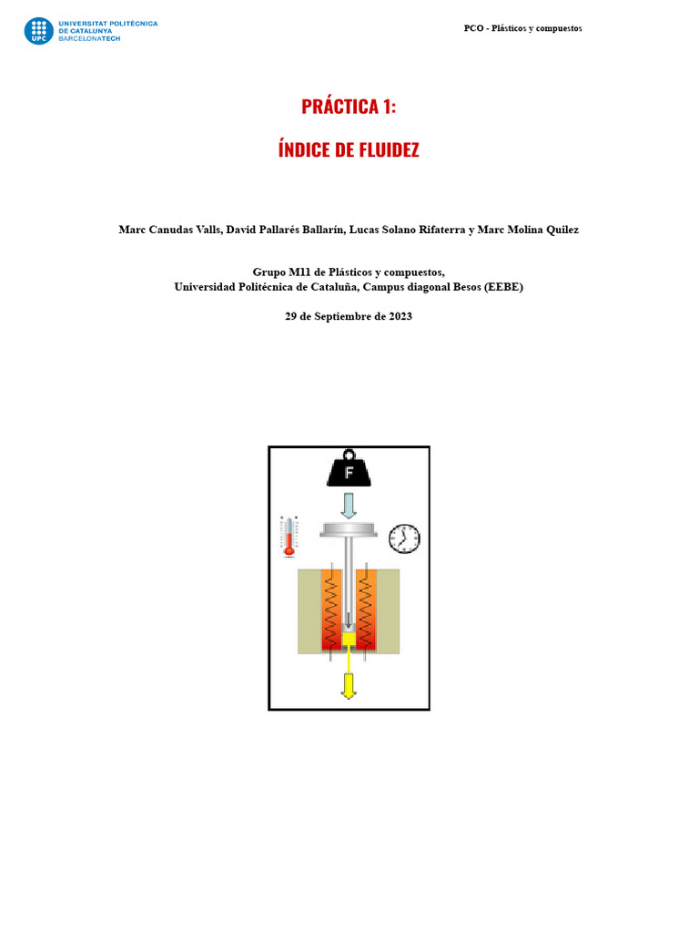 Práctica 1: Índice de Fluidez: Marc Canudas Valls, David Pallarés ...