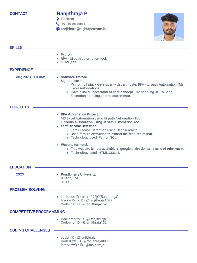 Updatedresume | PDF | Computers