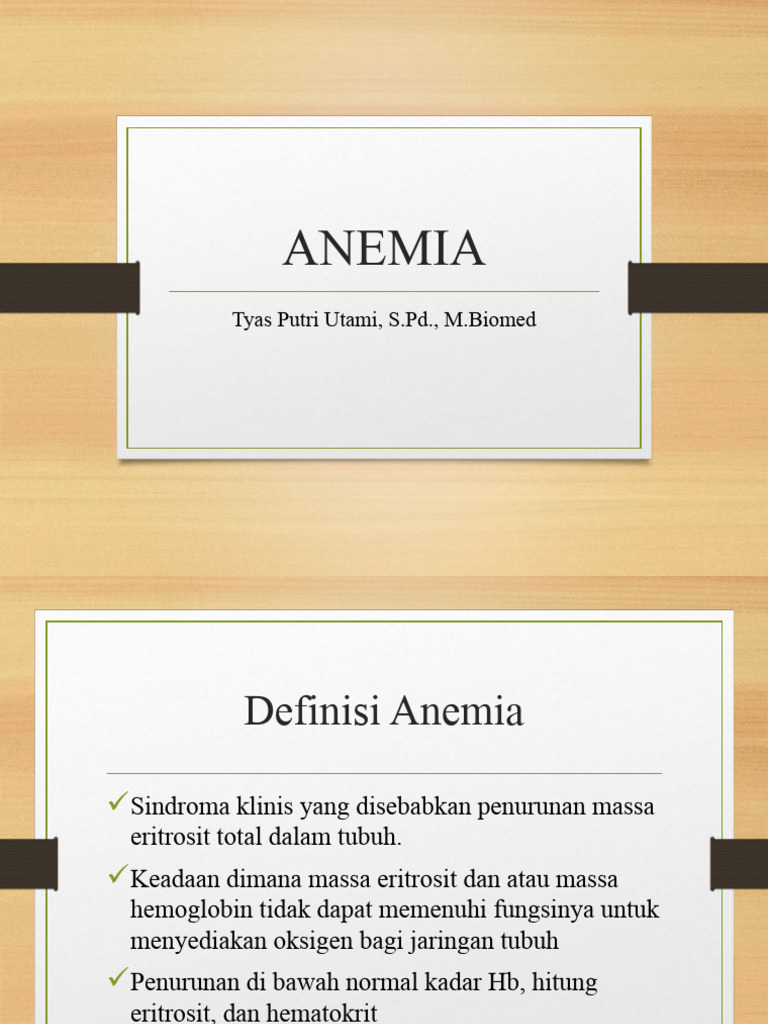 ANEMIA Pertemuan Ke 9 | PDF