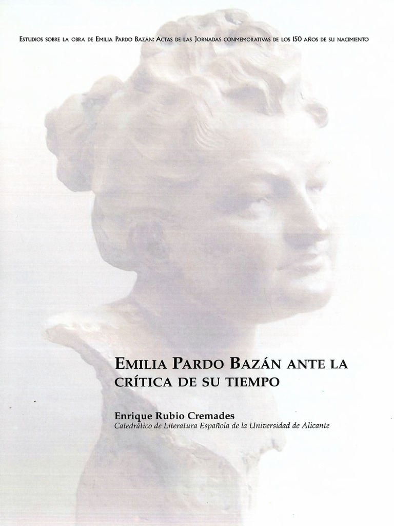 Emilia Pardo Bazan Ante La Critica de Su Tiempo 928527 | PDF | Novelas