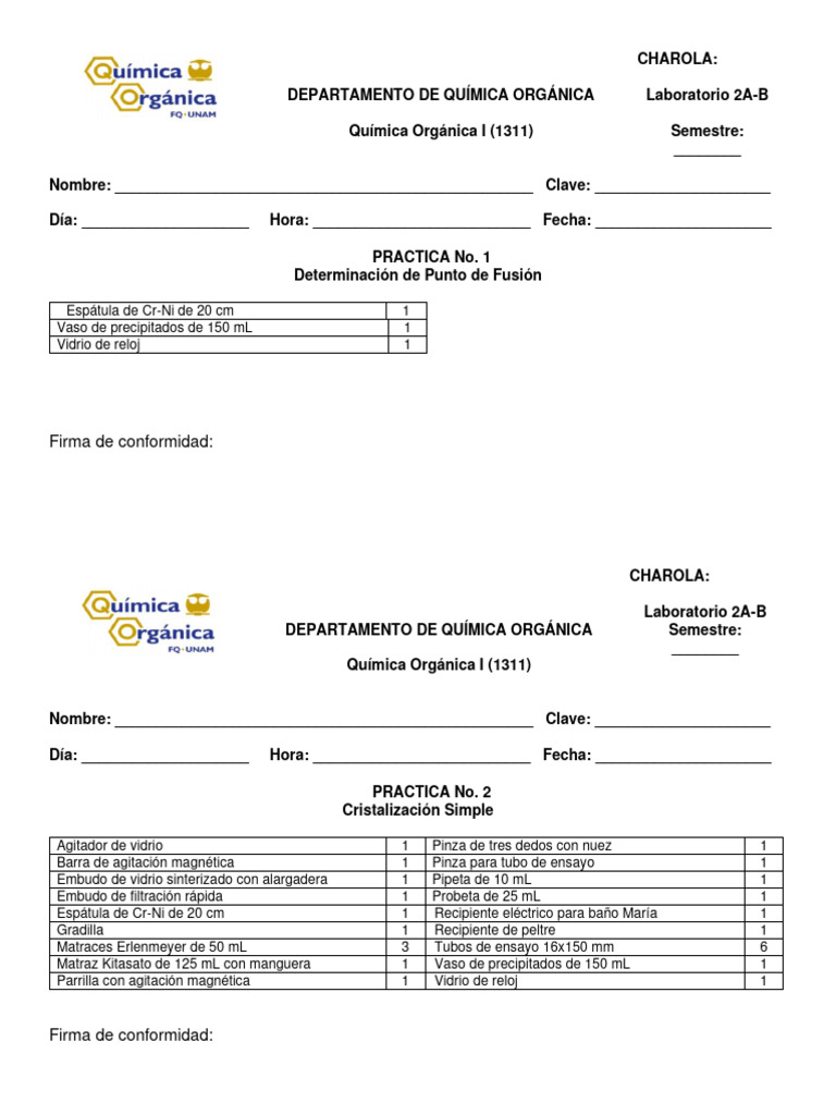Papeletas 2024-1 | PDF | Equipo de laboratorio | Laboratorios