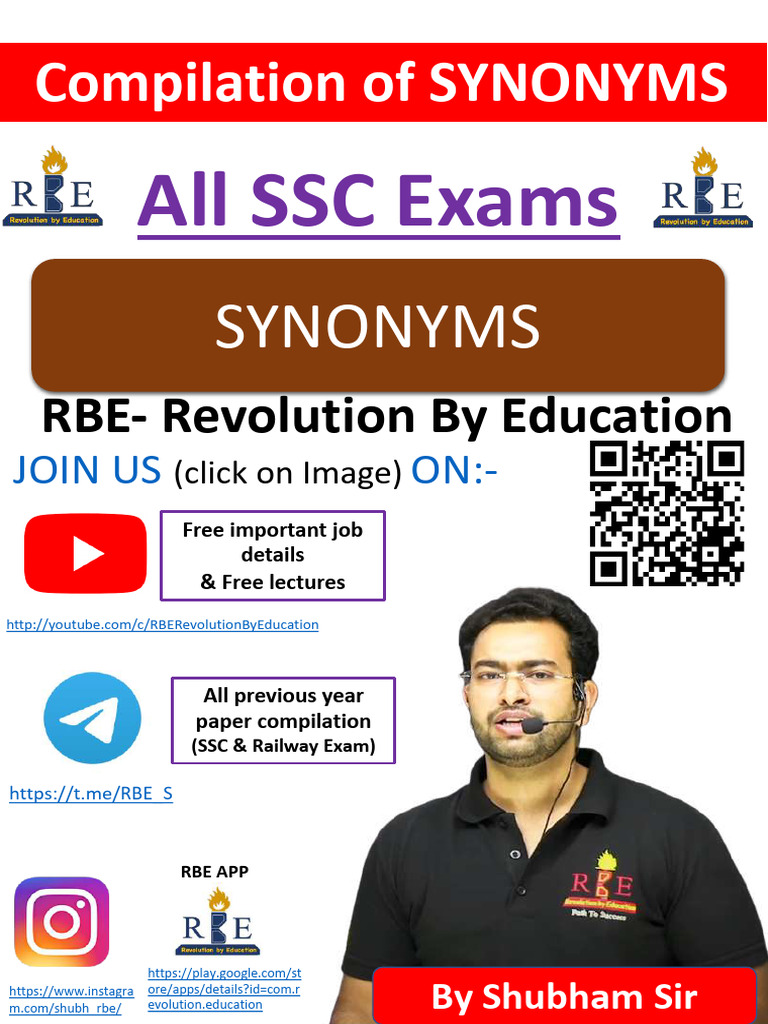 Except Synonyms Pinnacle Book | PDF