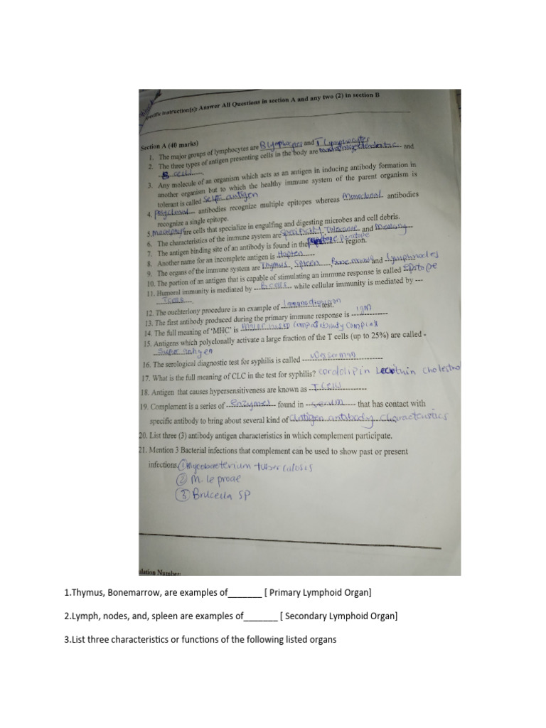 MCB 303 Solved Questions | PDF | Wellness | Science & Mathematics