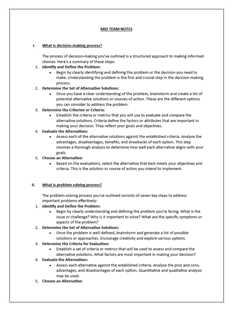 Decision Science Using R & Python - MID TERM NOTES | PDF | Linear ...