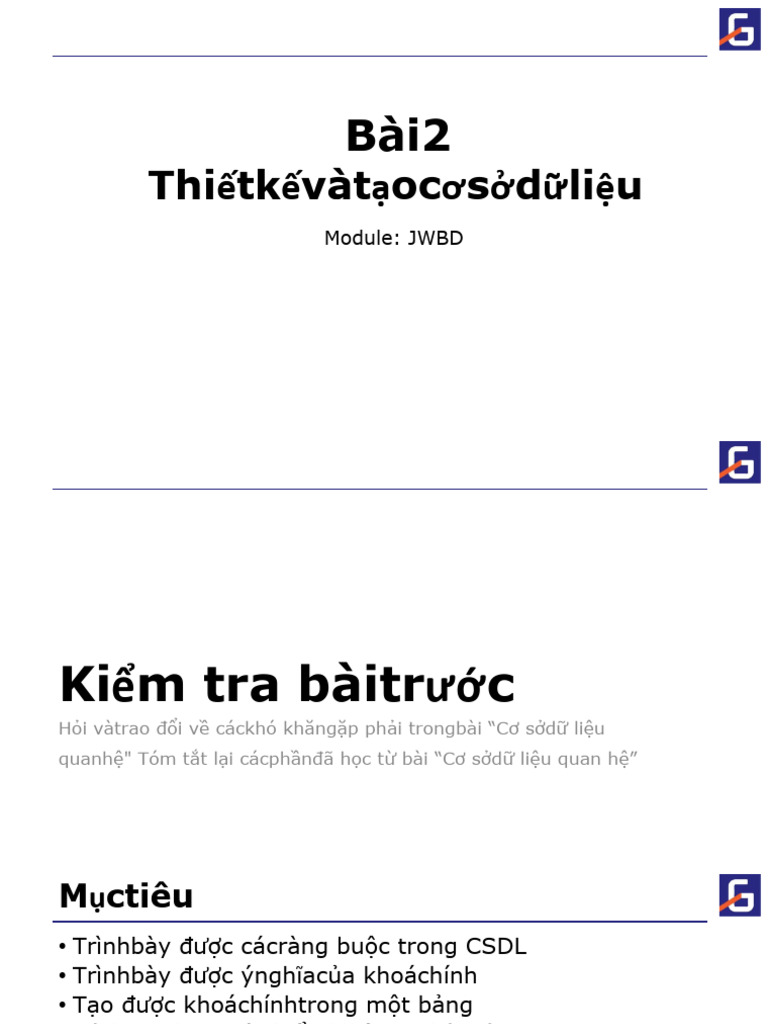 Slide 2 - Database Design | PDF