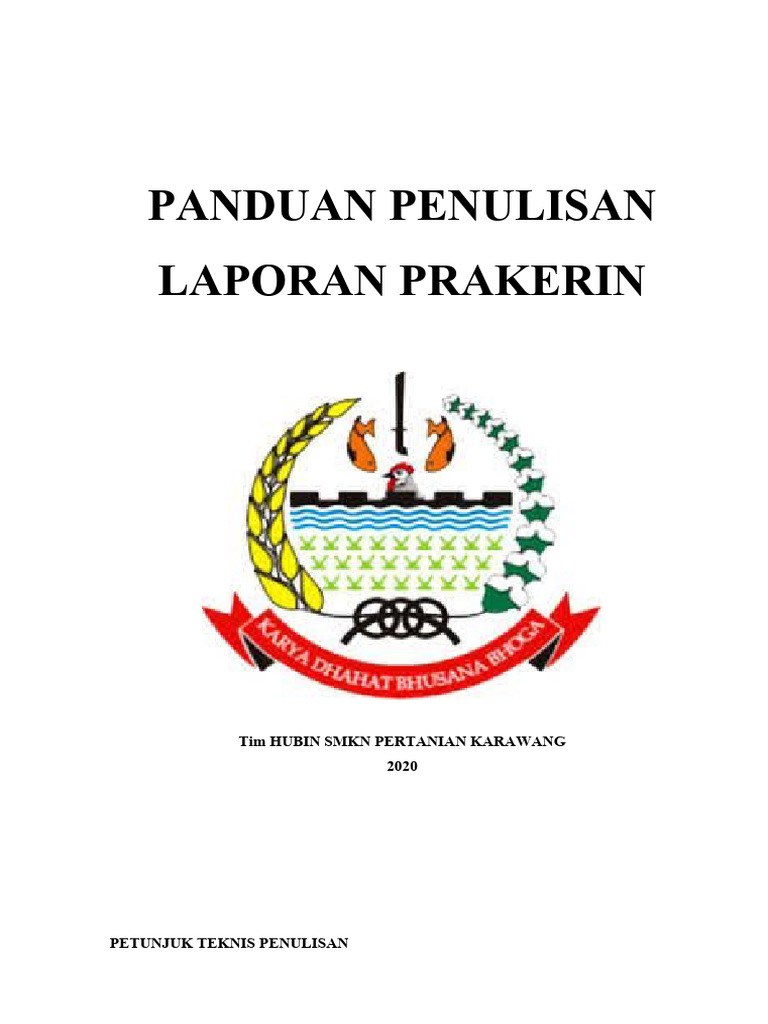 Panduan Penulisan Laporan Prakerin Fix | PDF | Karier & Perkembangan