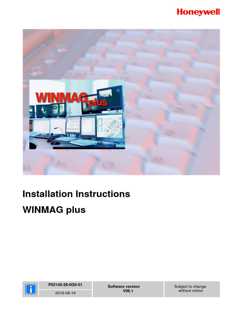 P03140 - 26 - 0G0 - 01 Installation Instructions WINMAG Plus | PDF | Installation (Computer ...