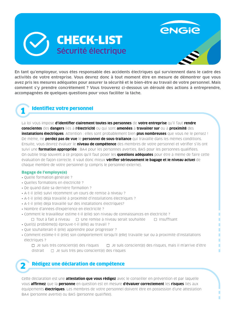Checklist FR2365442 | PDF
