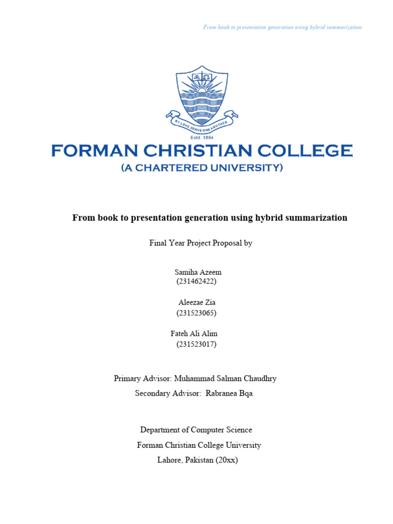 FYP Final Proposal | PDF | Deep Learning | Cognition