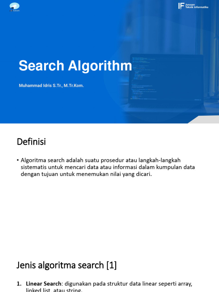 Teori 13 - Algoritma Searching | PDF