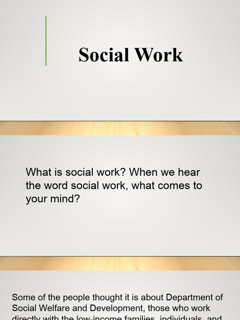 Social Work | PDF | Social Work | Well Being